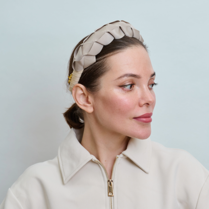 Pebble Plaited Grosgrain Headband